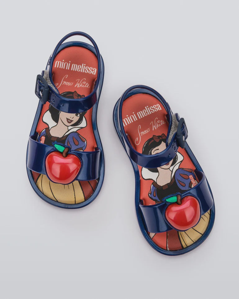 Mini Melissa + Disney Mar Sandal Princess Metallic Blue – Enfance Baby ...