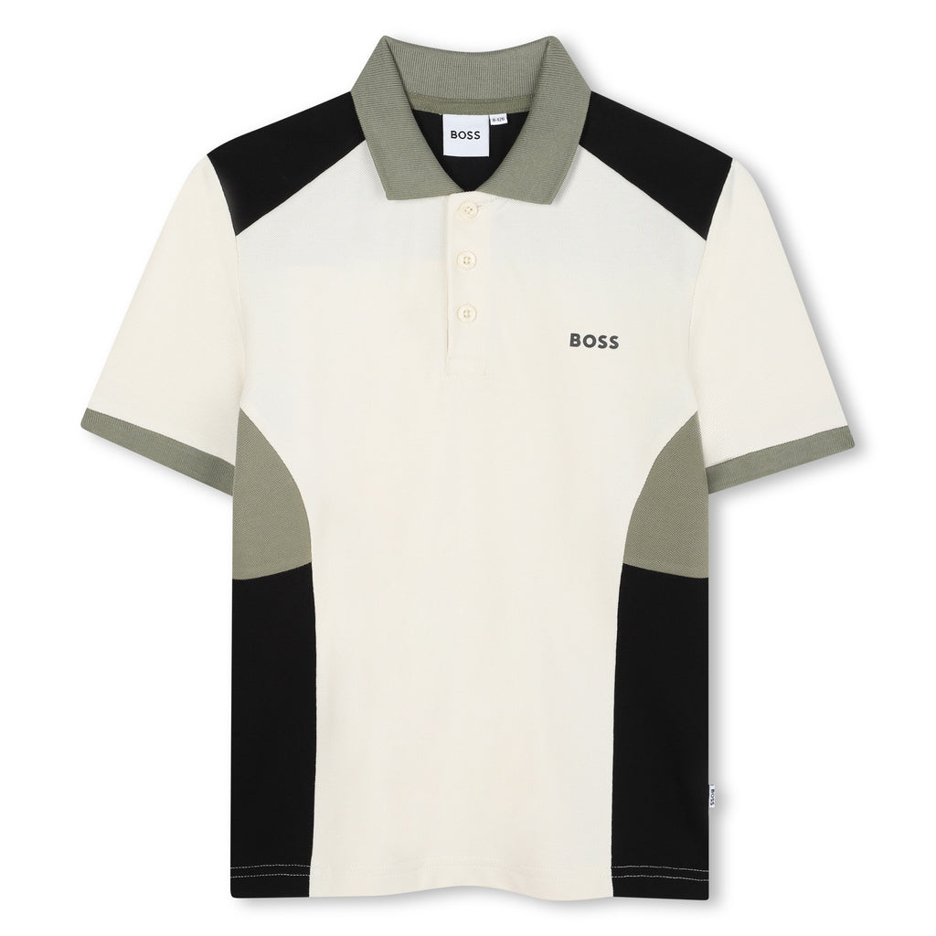 Boss Boys Sand Colorblock SS Polo – Enfance Baby & Kids
